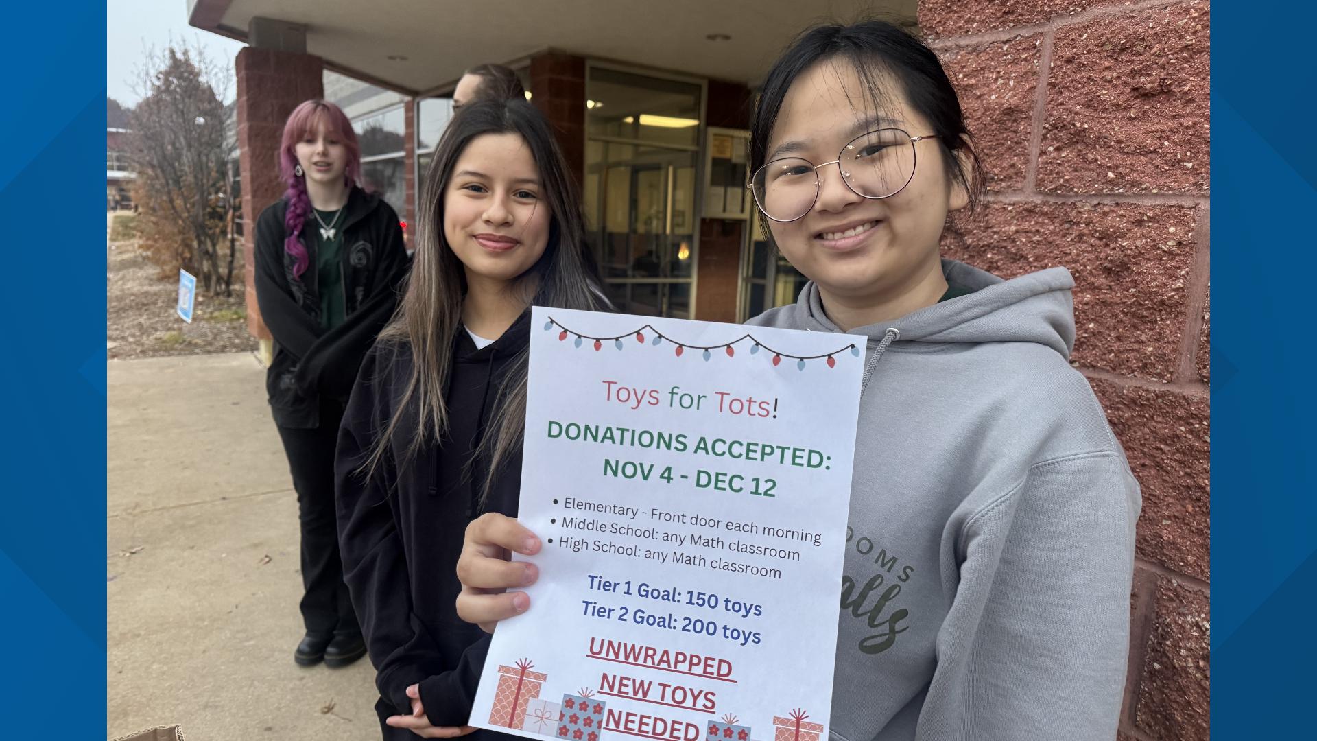 'What we're doing is making a change': Students stand outside school to collect for Toys for ...