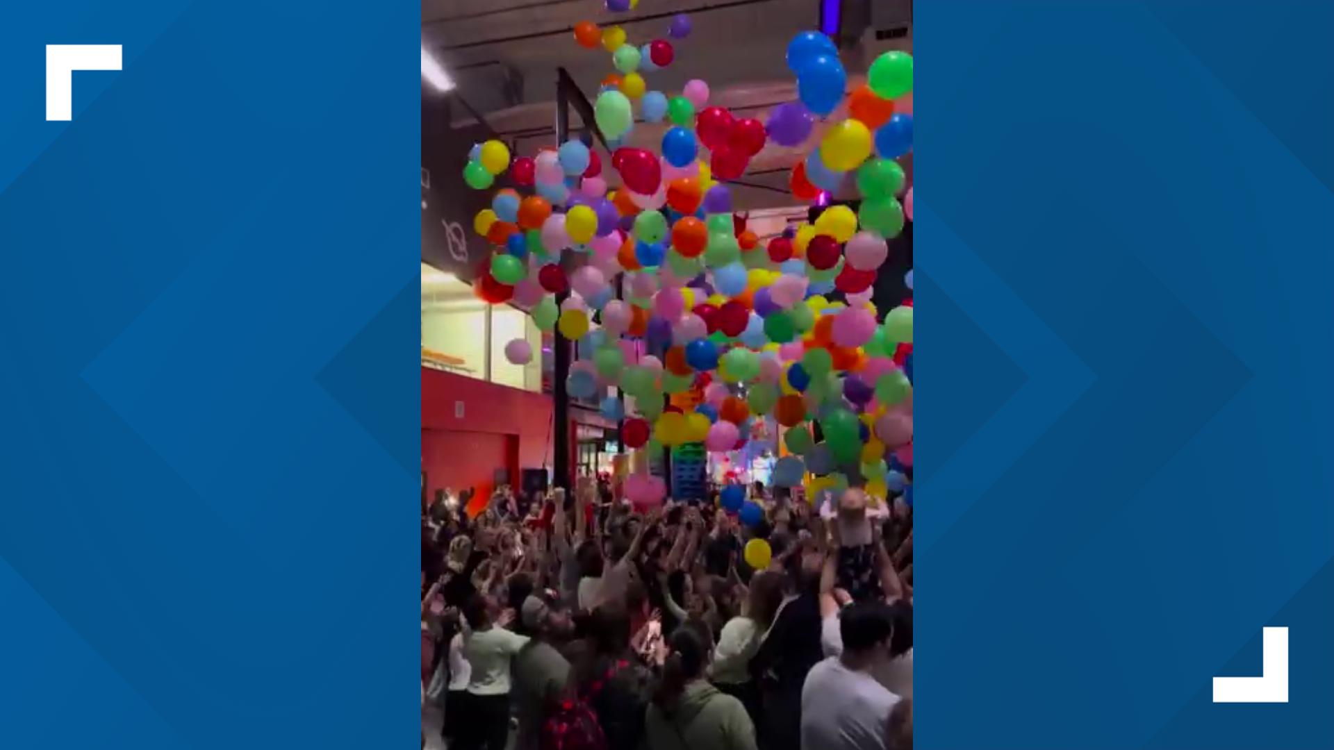 Urban Air Adventure Park balloon drop 2023 | wzzm13.com