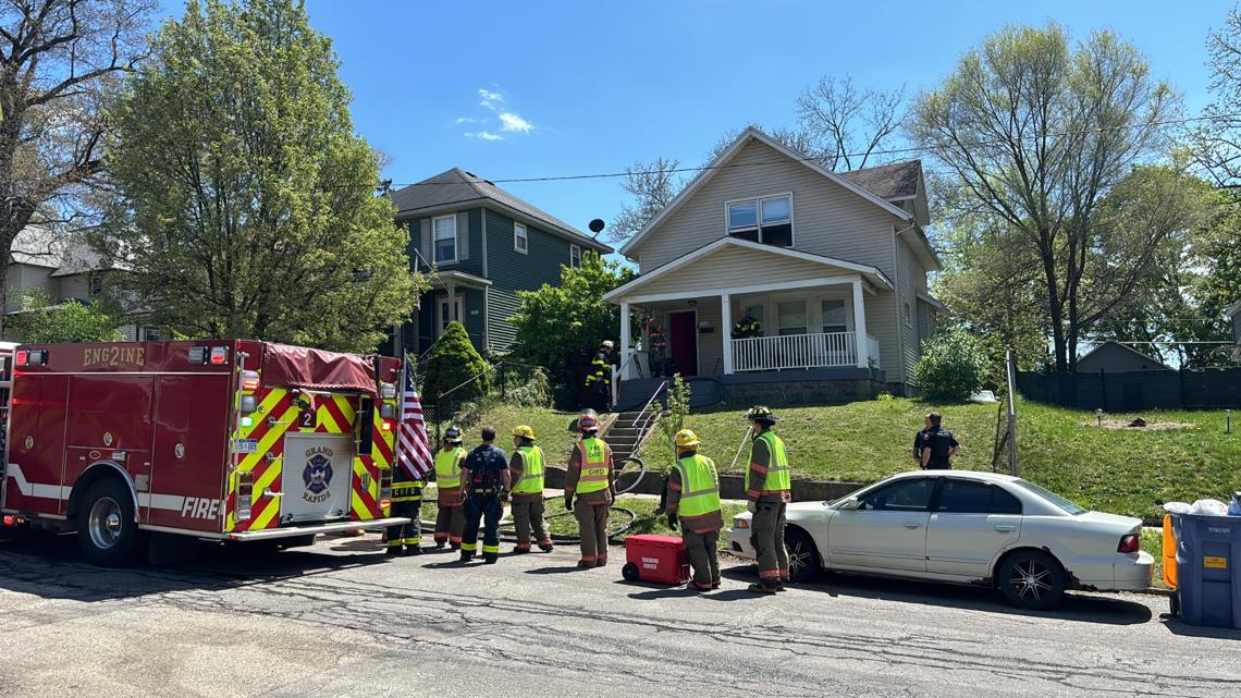 Grand Rapids Fire Department crews on scene of house fire | wzzm13.com