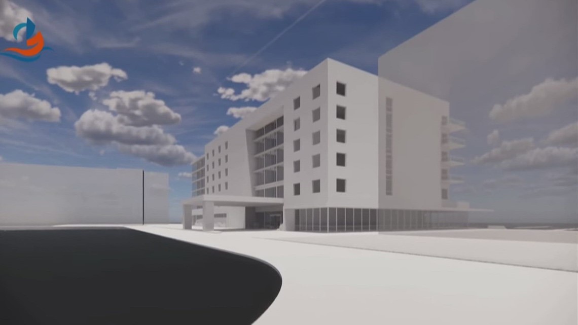 Fly-over of Muskegon's Adelaide Point Hotel | wzzm13.com