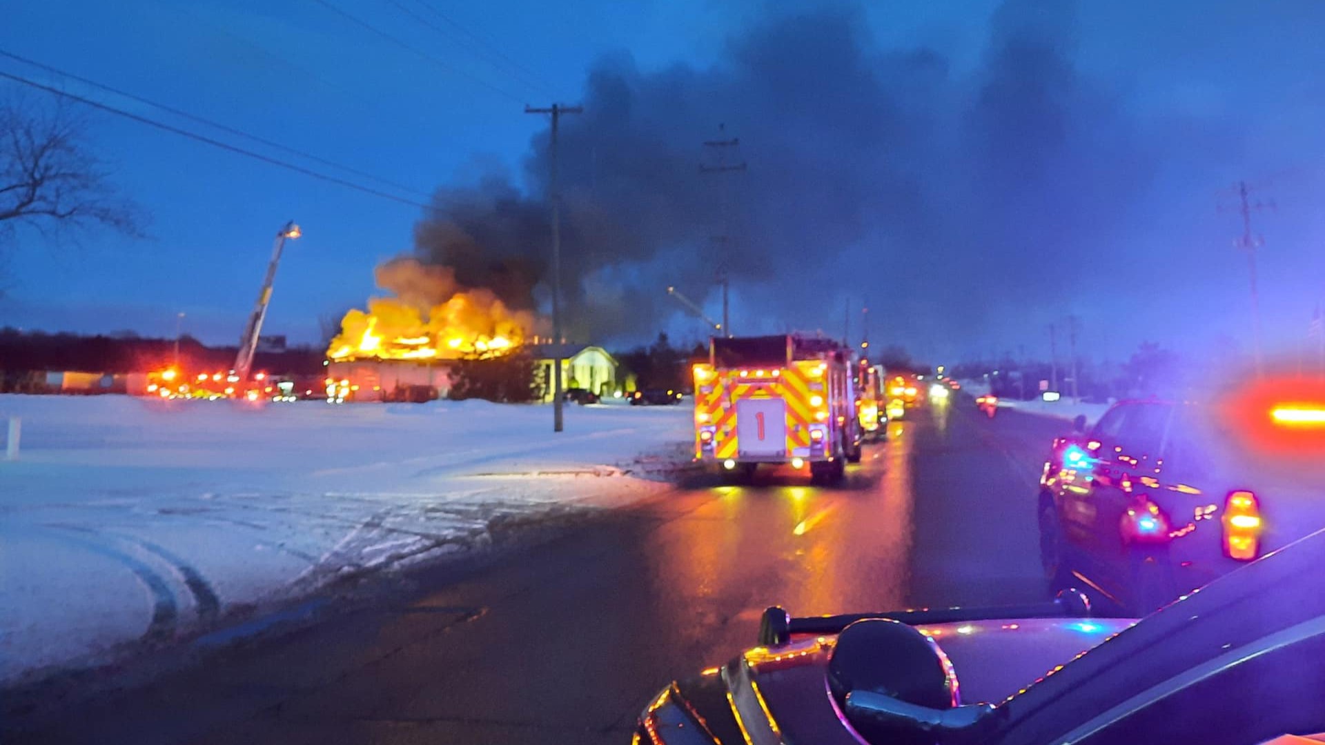 3 Mile Rd. reopens after Walker business fire | wzzm13.com