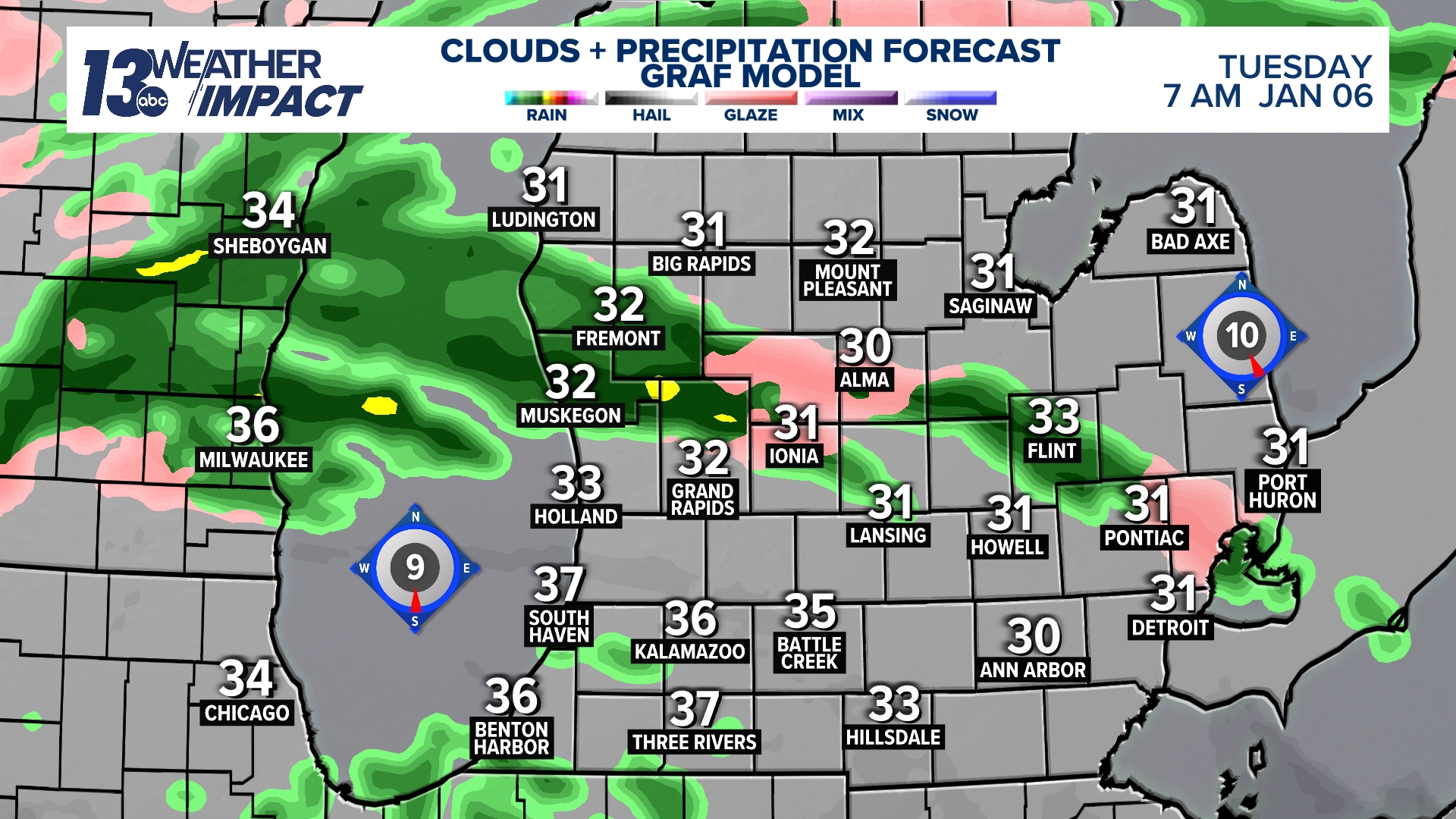 Dense fog, freezing rain to impact Tuesday morning commute | wzzm13.com