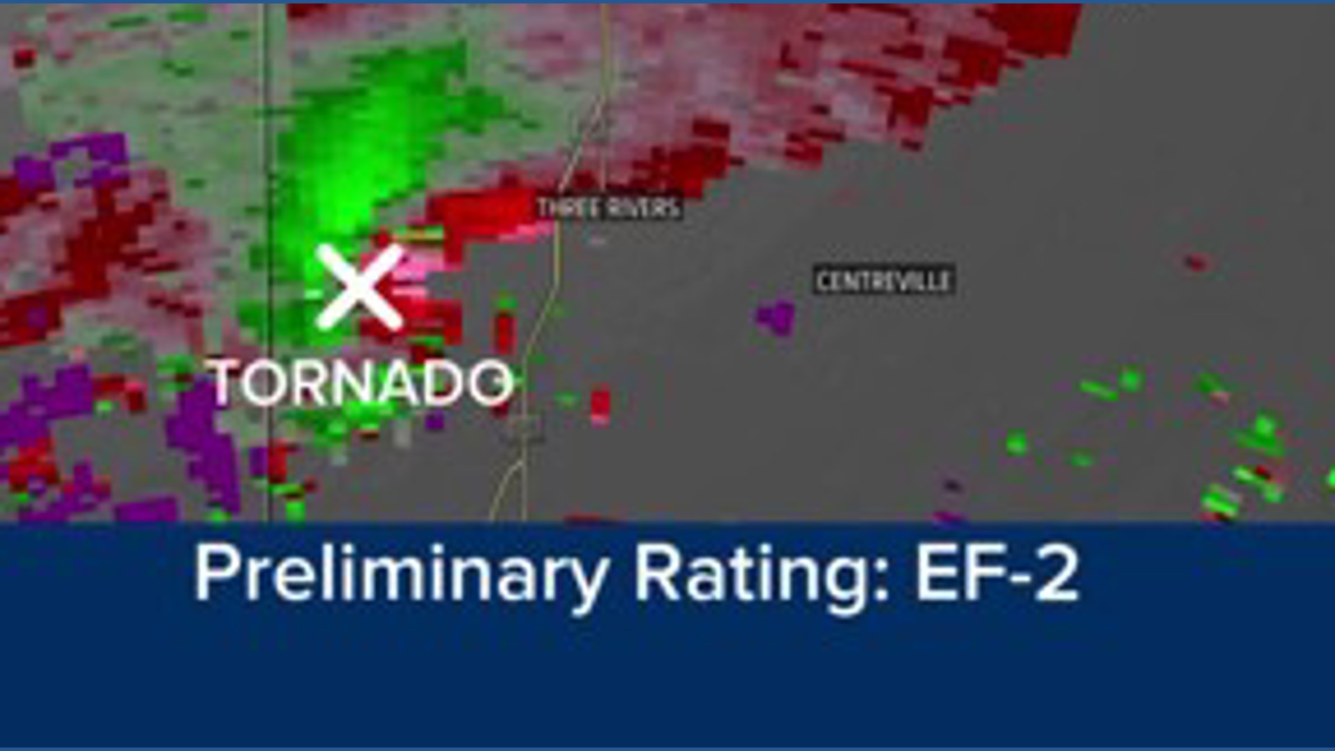 Three Rivers Tornado - March 6th, 2026 Radar Loop | wzzm13.com
