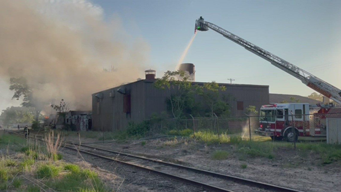 Crews battle fire at Century Foundry in Muskegon Heights | wzzm13.com