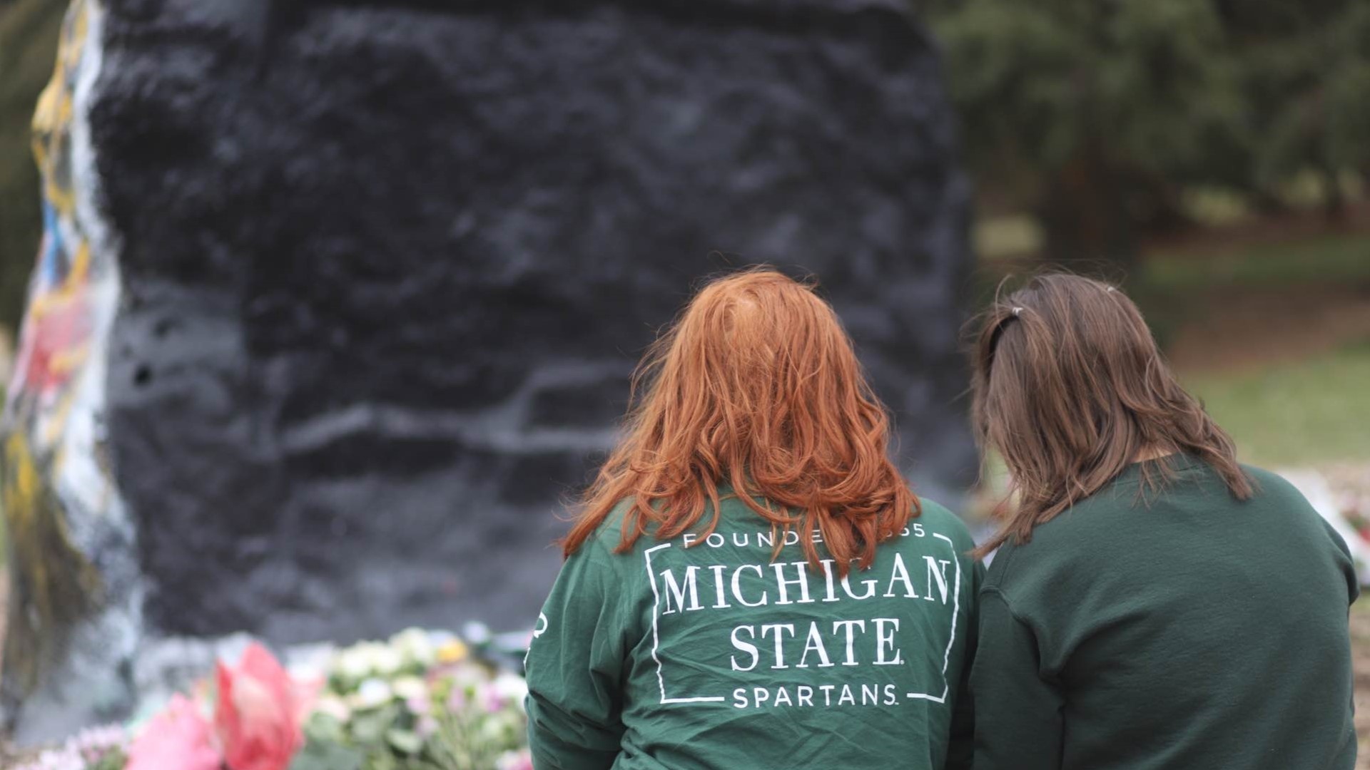 MSU's The Rock repainted with pro-gun message | wzzm13.com