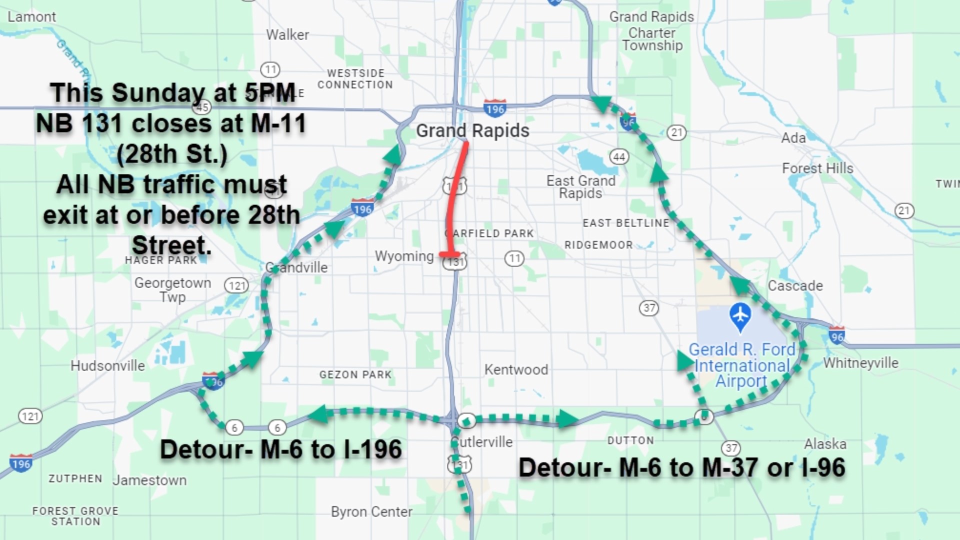 What to know about the US-131 closure | wzzm13.com