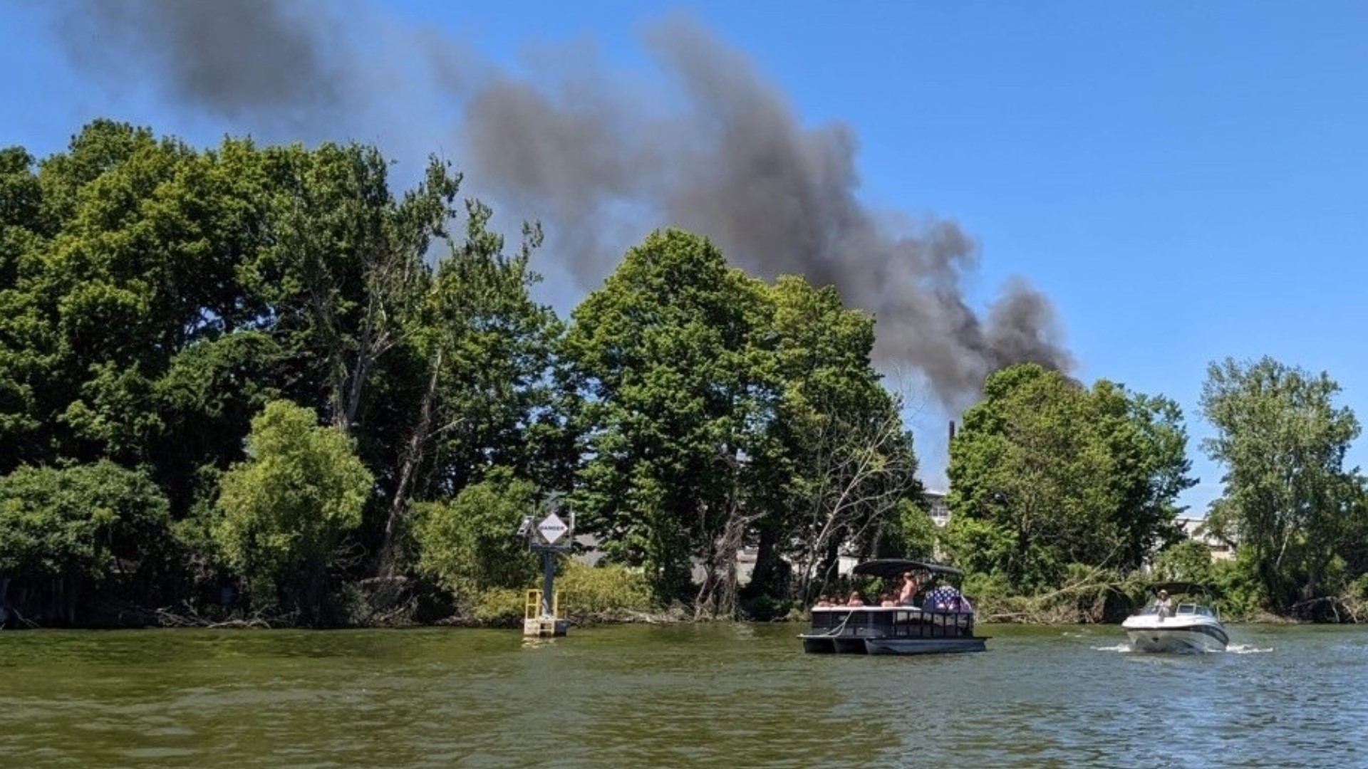 Large fire at Johnston Boiler Co. in Ferrysburg now put out | wzzm13.com