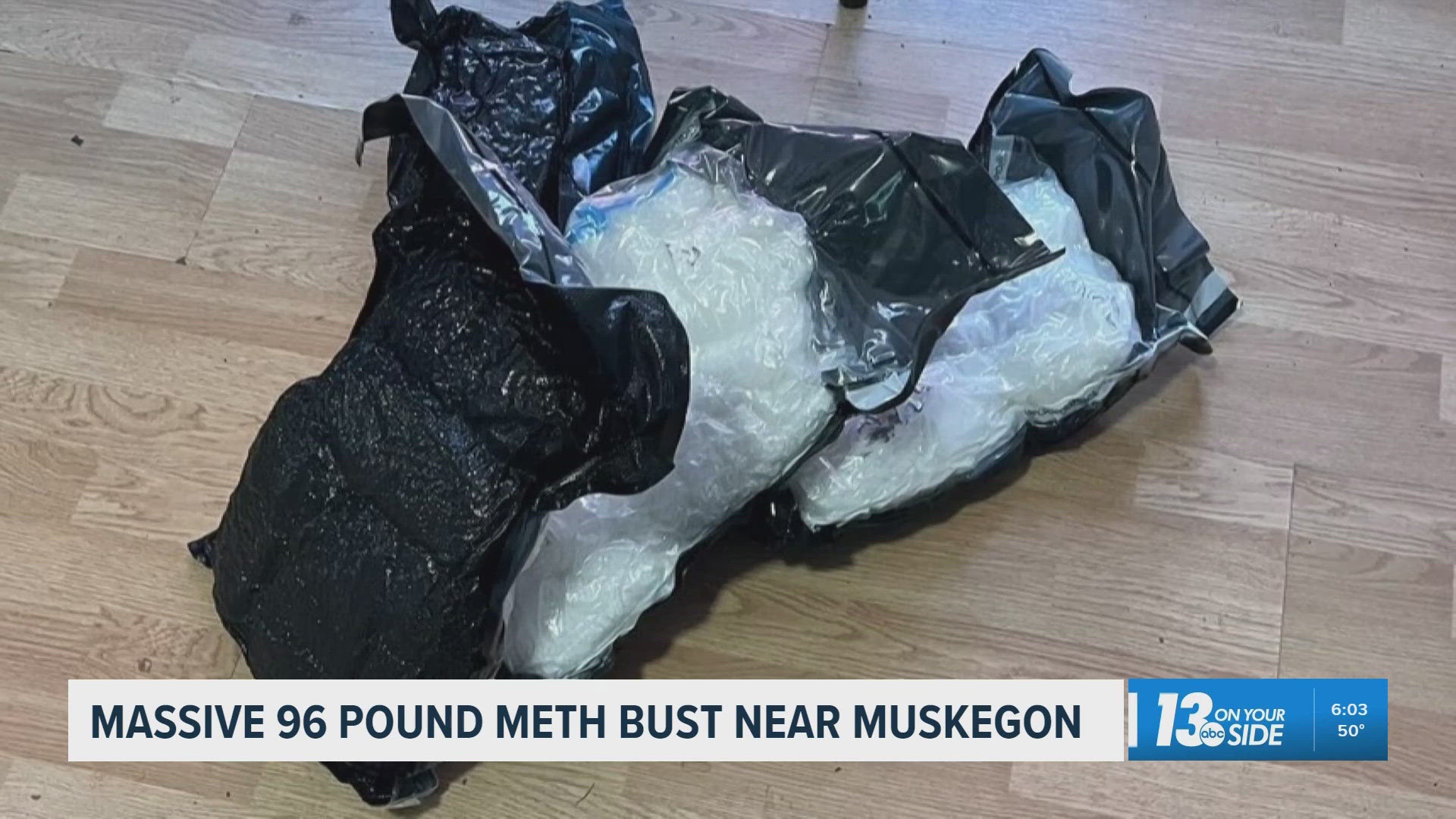 Nearly 100 pounds of meth, several firearms seized from Muskegon and ...