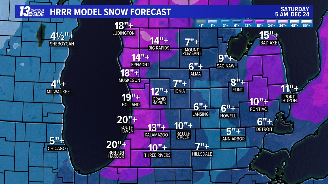 Forecast remains on track for blizzard conditions | wzzm13.com