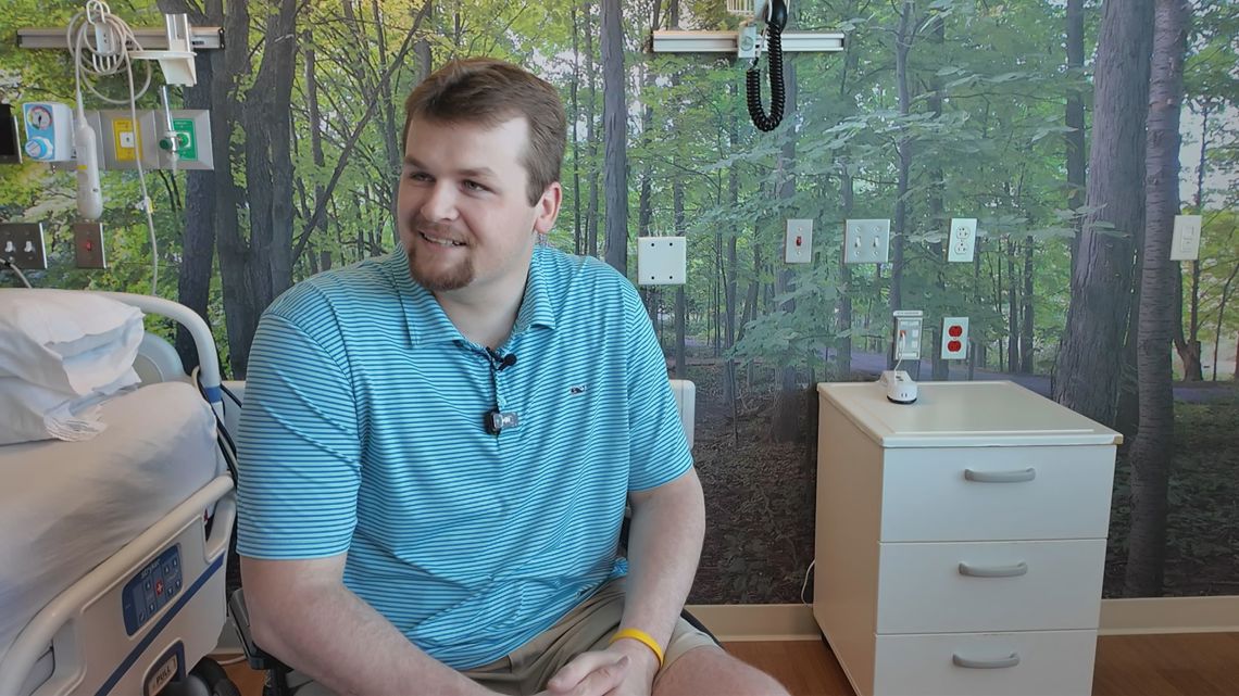 Man warns to jump in 'feet first' after diving injury | wzzm13.com