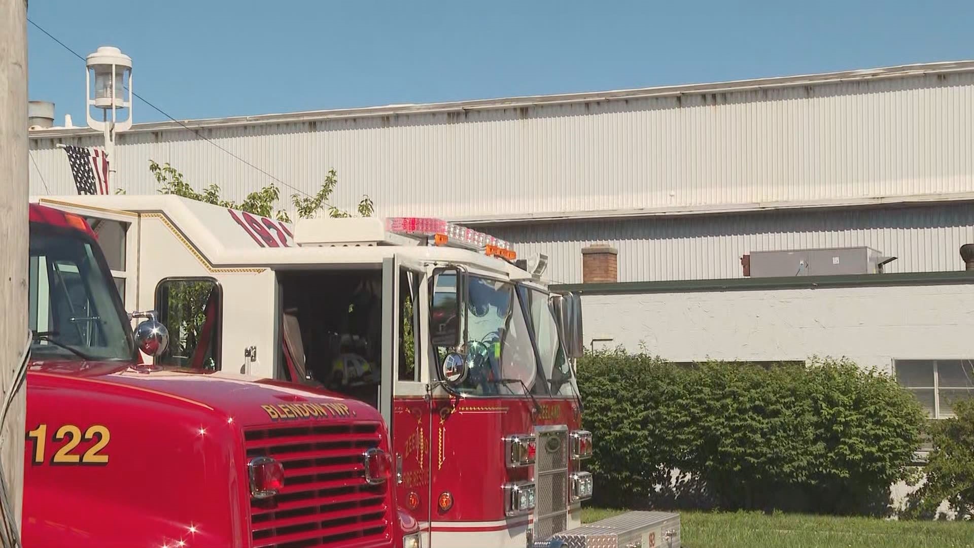 Large fire at Johnston Boiler Co. in Ferrysburg now put out | wzzm13.com