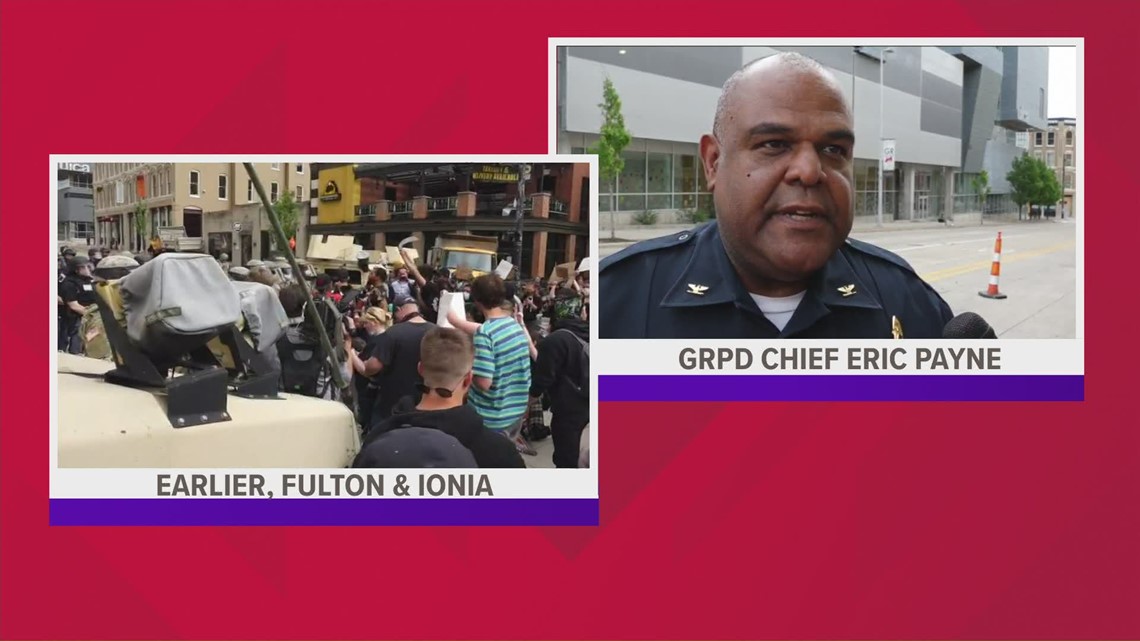 Police Chief Eric Payne talks about the recent protest in Grand Rapids ...