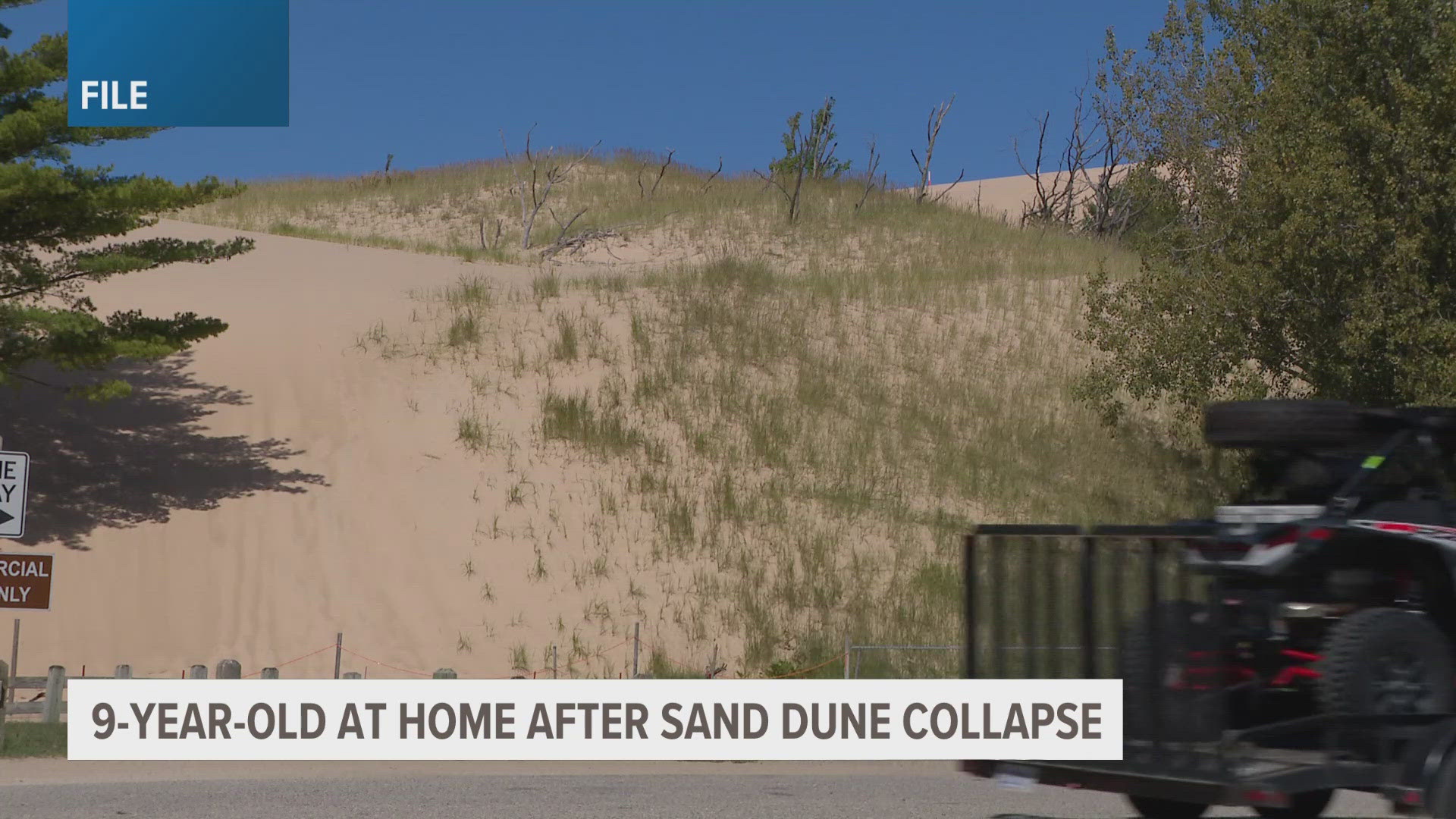 Child rescued from collapsed sand hole at Silver Lake Sand Dunes now ...