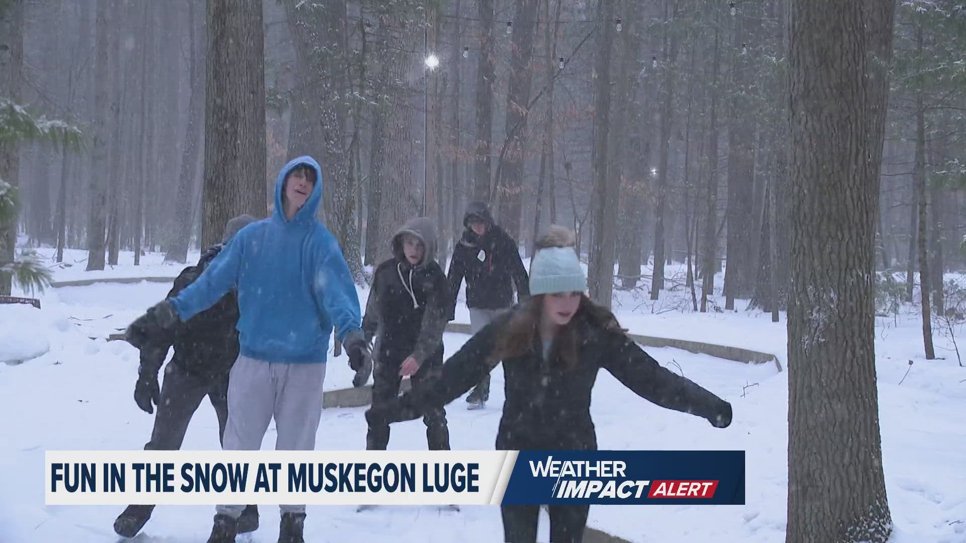 Fun in the snow at Muskegon Luge | wzzm13.com
