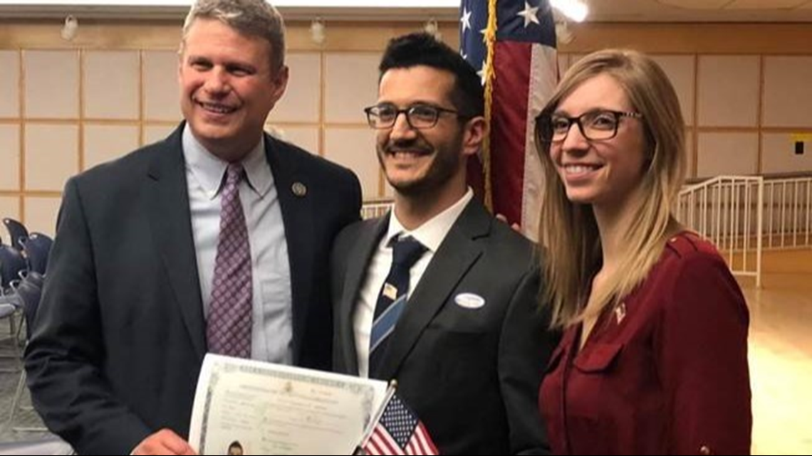 129 new American citizens welcomed by Rep. Huizenga in Holland | wzzm13.com
