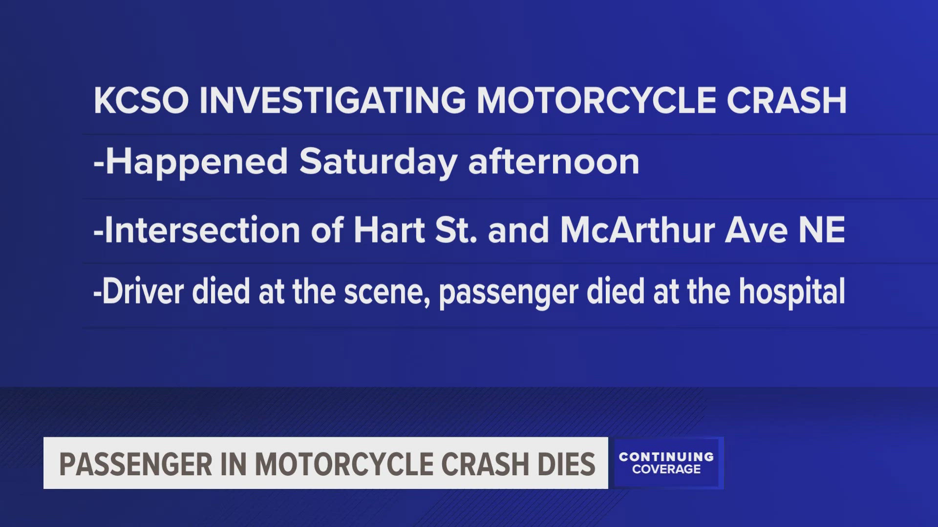 Oakfield Township motorcycle crash leaves driver, passenger dead ...