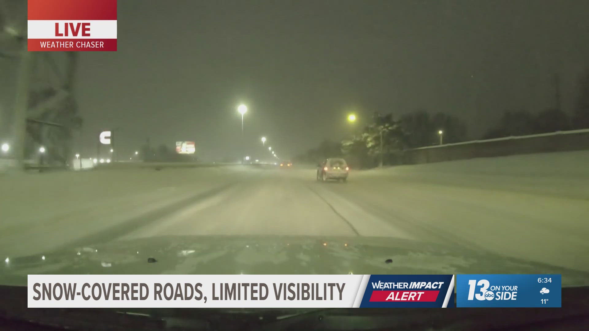 Snow-covered roads, low visibility making for challenging commute ...