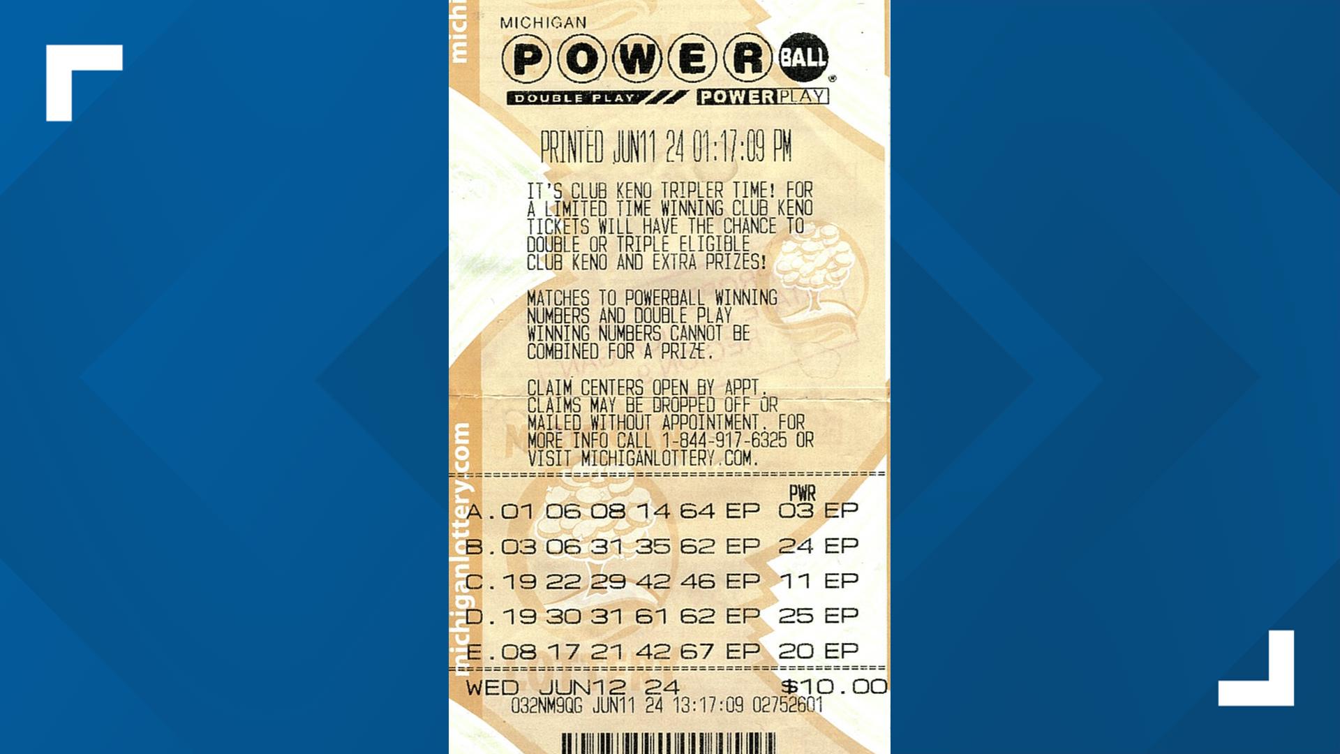 Who won the $1 million Powerball Prize in Michigan? | wzzm13.com