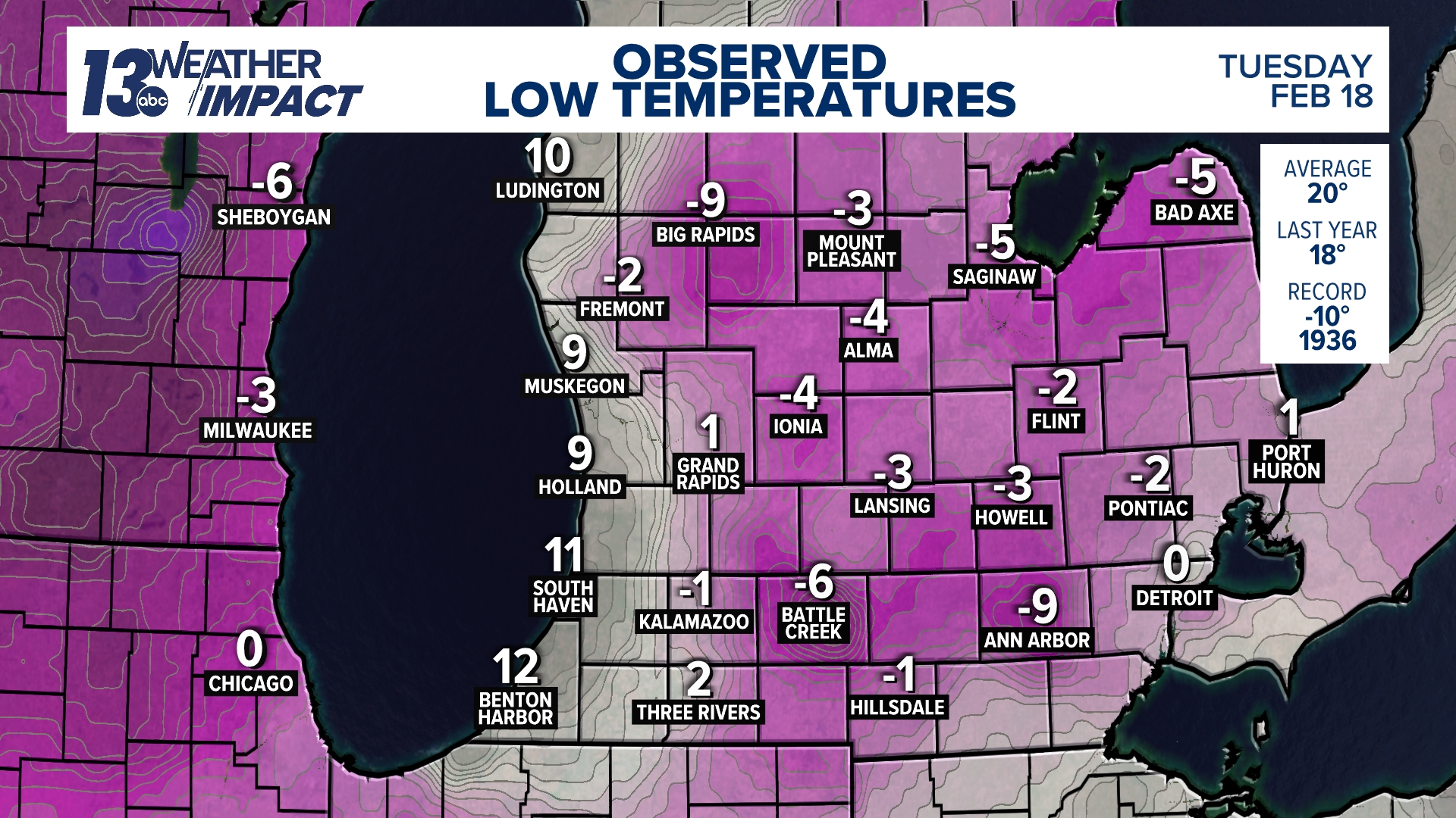 Frigid start to Tuesday but a gradual warm up is on the way into next ...