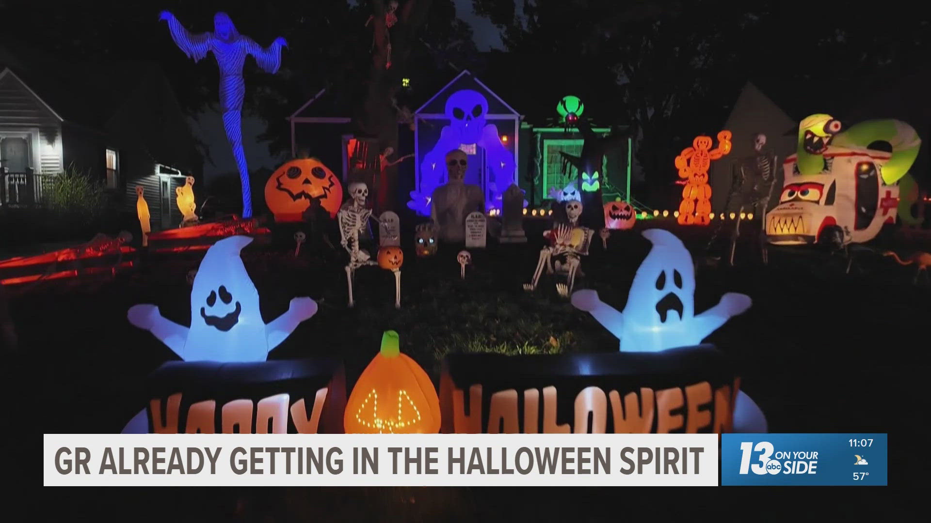Halloween spirit shines at Grand Rapids displays | wzzm13.com
