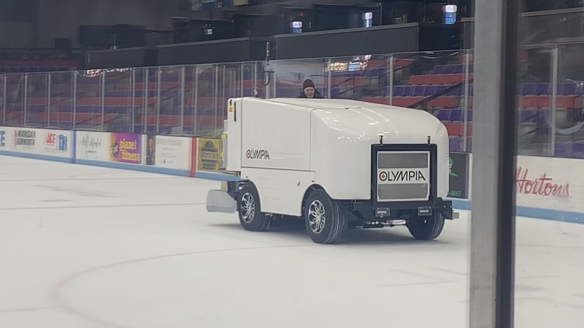 Take a look at what's maintaining the ice at Mercy Health Arena ...