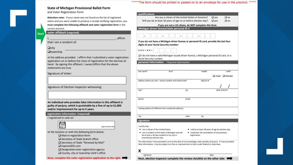 Explaining how provisional ballots work in Michigan | wzzm13.com