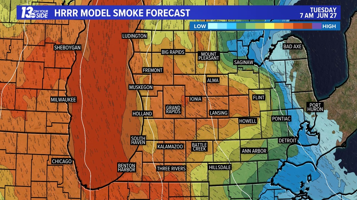 West Michigan air quality in 'unhealthy' category Tuesday | wzzm13.com