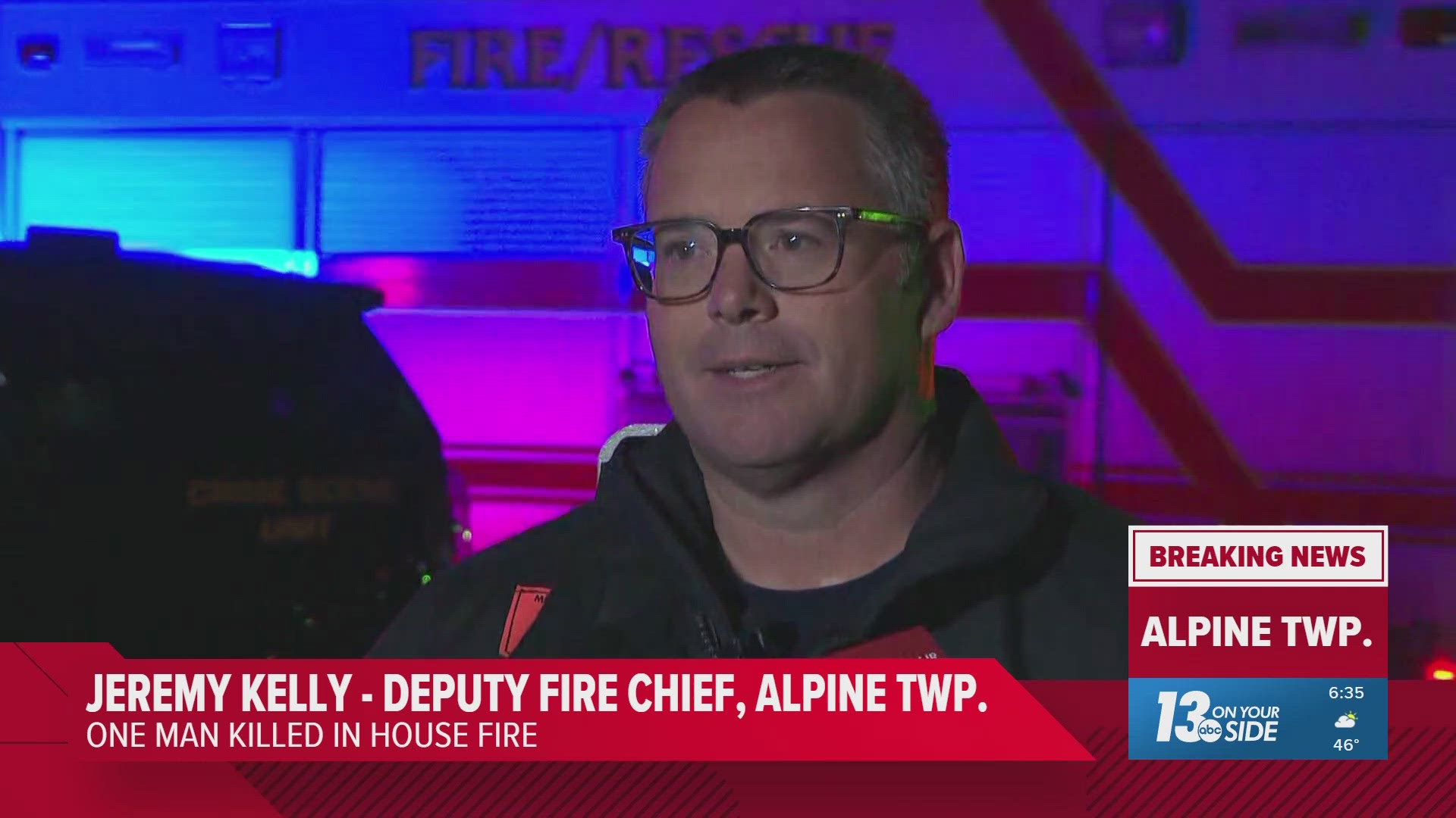 Alpine Twp. house fire kills 1 | wzzm13.com