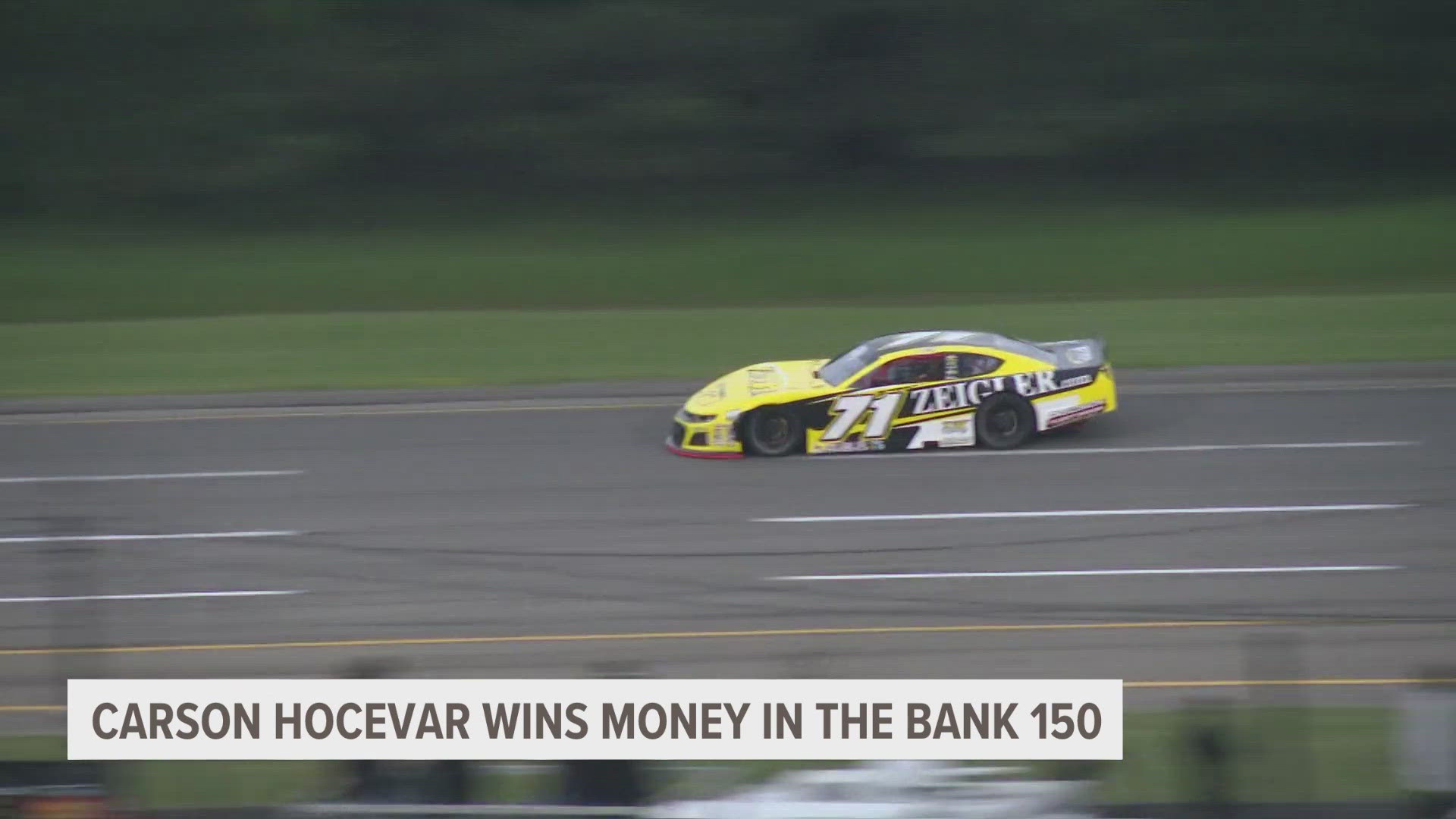 Carson Hocevar wins Money in the Bank 150 at Berlin Raceway | wzzm13.com