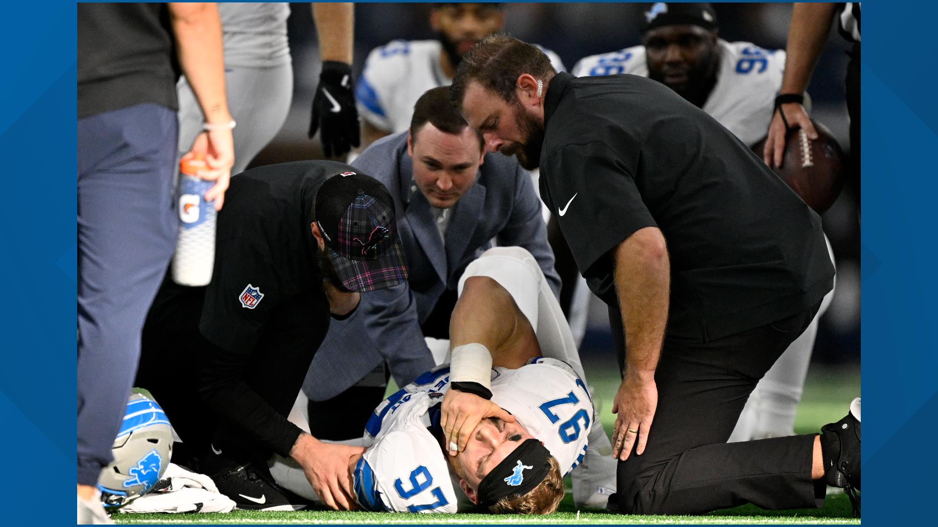 Aidan Hutchinson needs surgery for leg injury | wzzm13.com