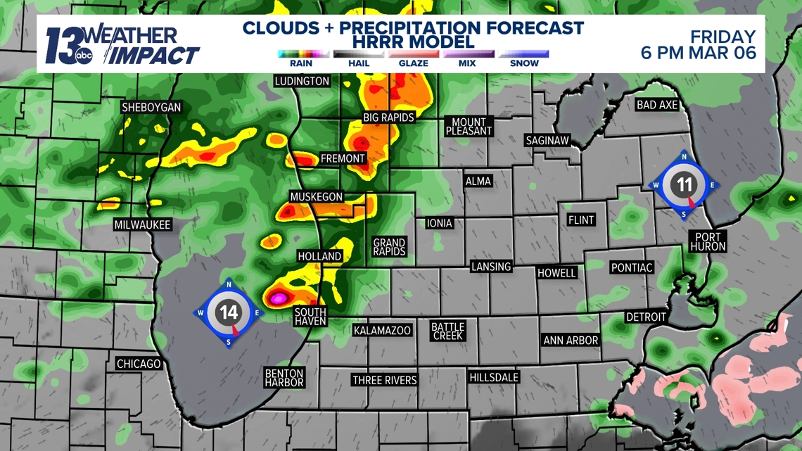 13 WEATHER IMPACT ALERT | Strong thunderstorms possible Friday into ...
