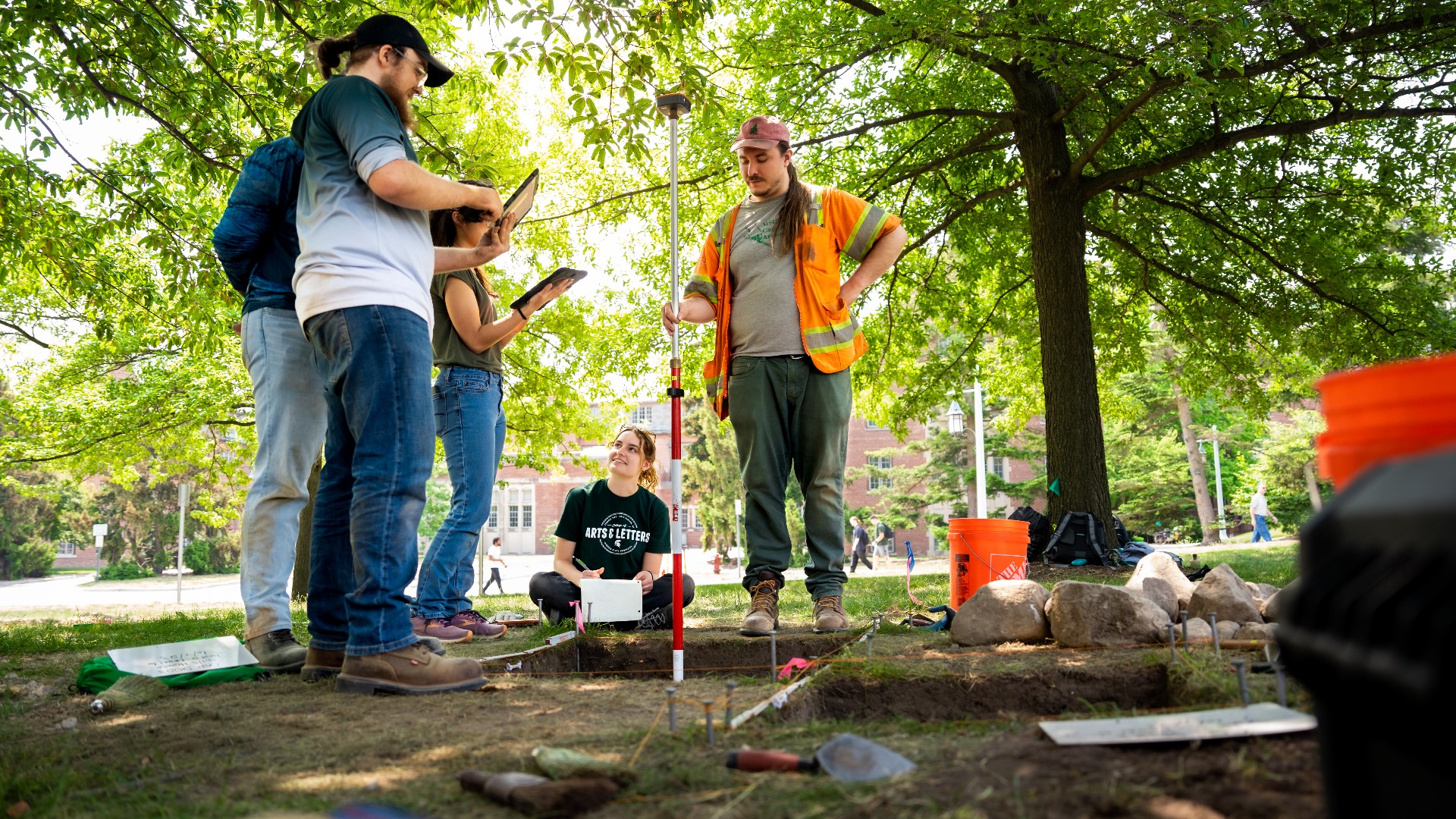 Workers discover foundation of 142-year-old observatory at MSU | wzzm13.com