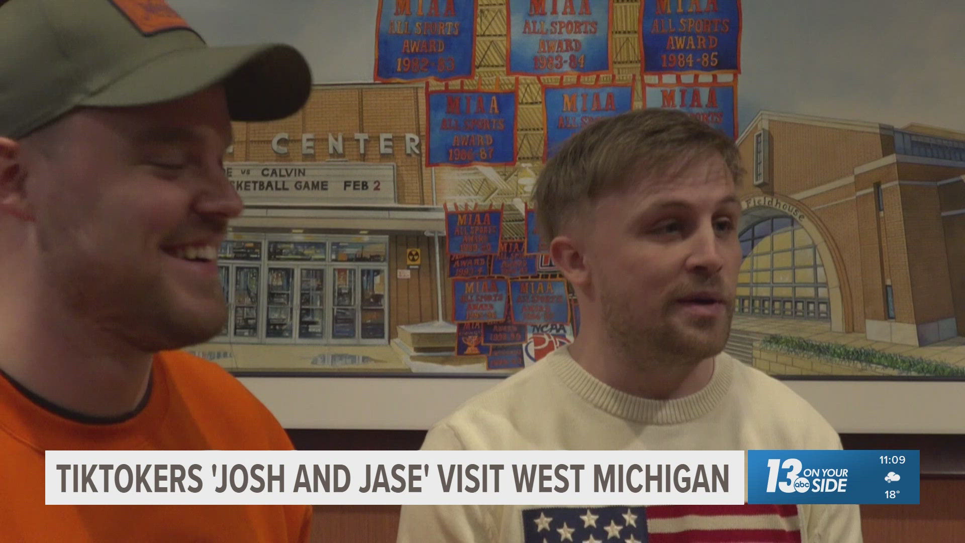 Popular British TikTokers 'Josh & Jase' visit West Michigan | wzzm13.com