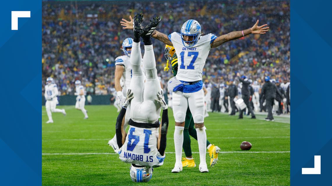 Michigan bakery makes life-size depiction of St. Brown out of cake | wzzm13.com