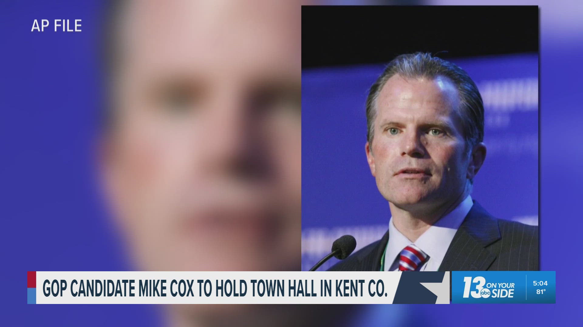 GOP Candidate Mike Cox to hold town hall in Kent County | wzzm13.com