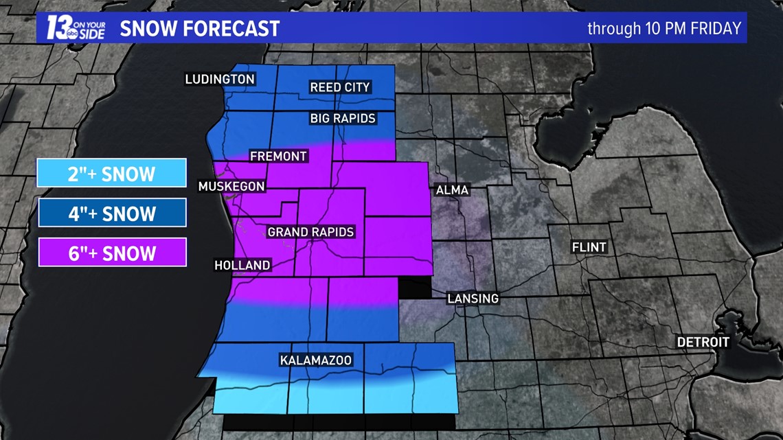 Widespread snow continues | wzzm13.com