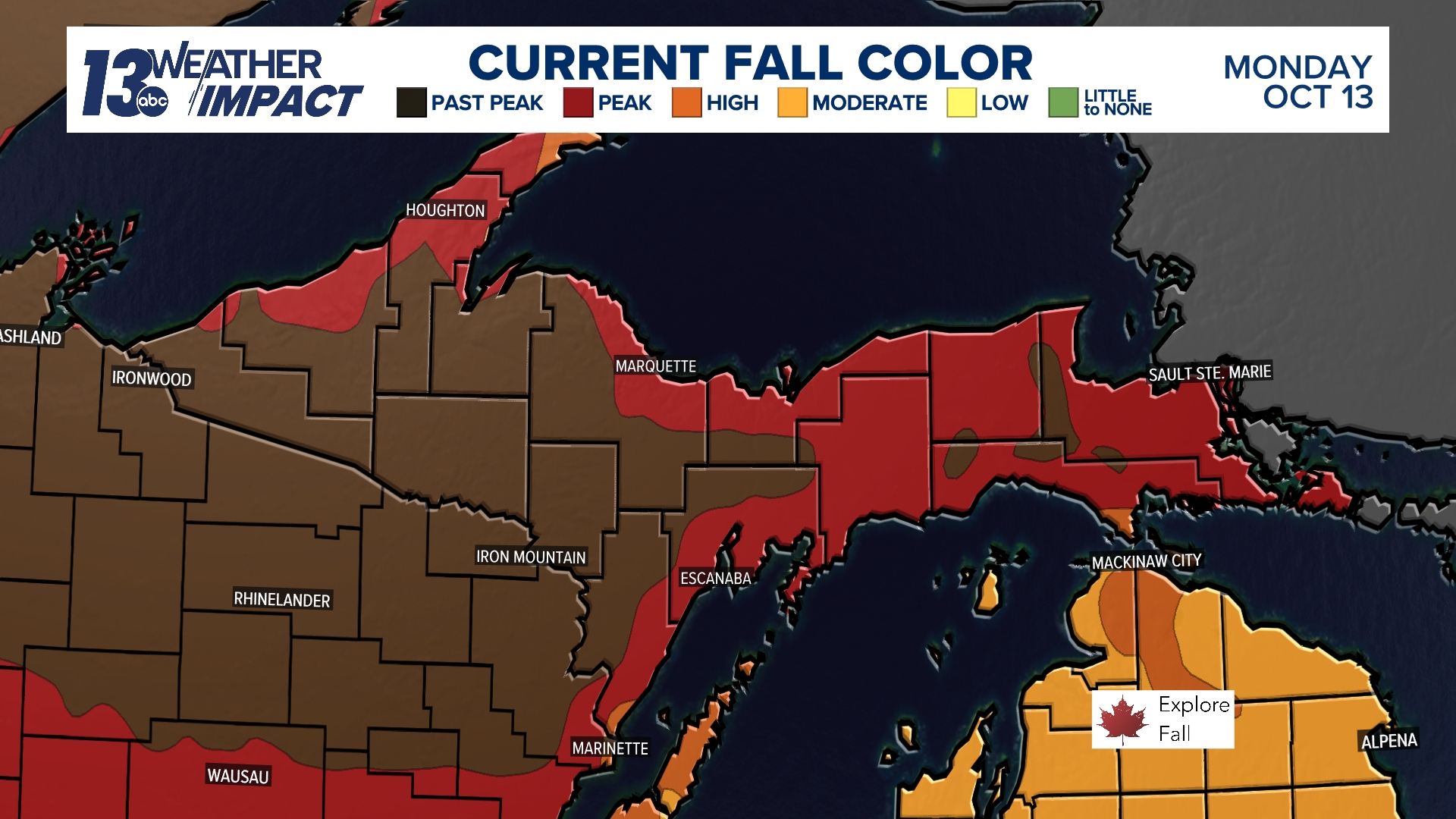 Peak fall color to occur in one to two weeks in West Michigan | wzzm13.com