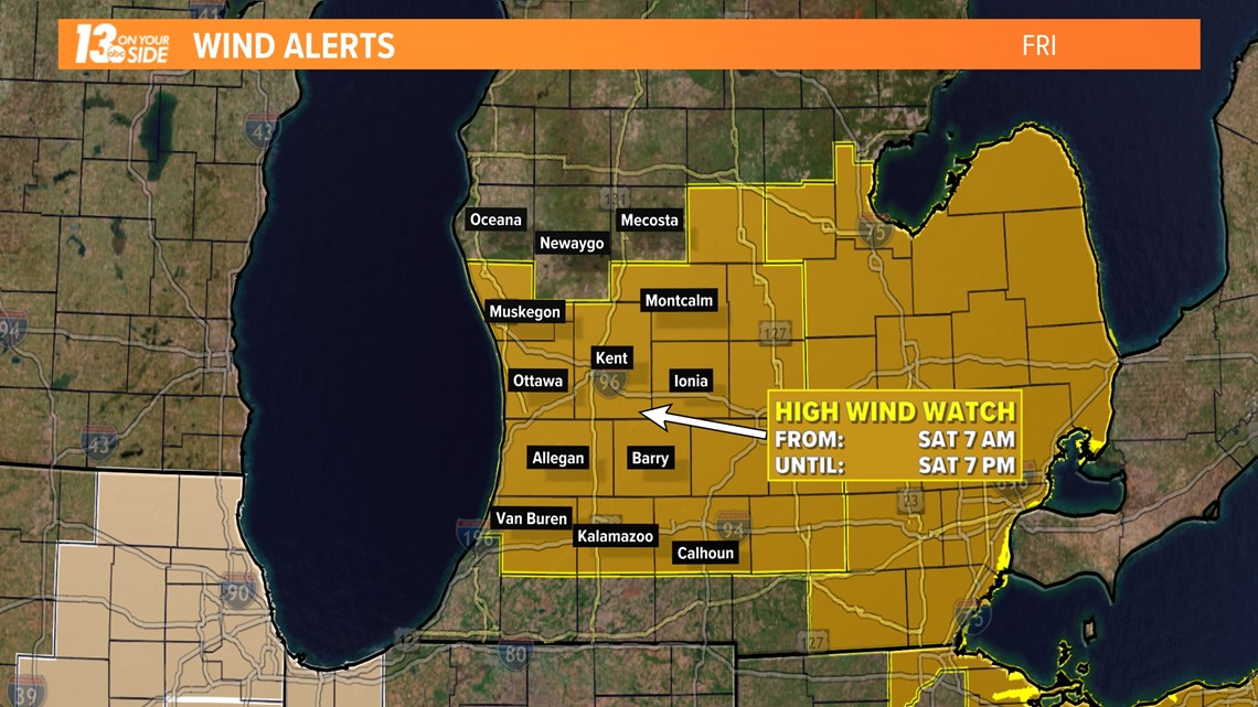 Rain, thunderstorms, high winds coming to West Michigan | wzzm13.com