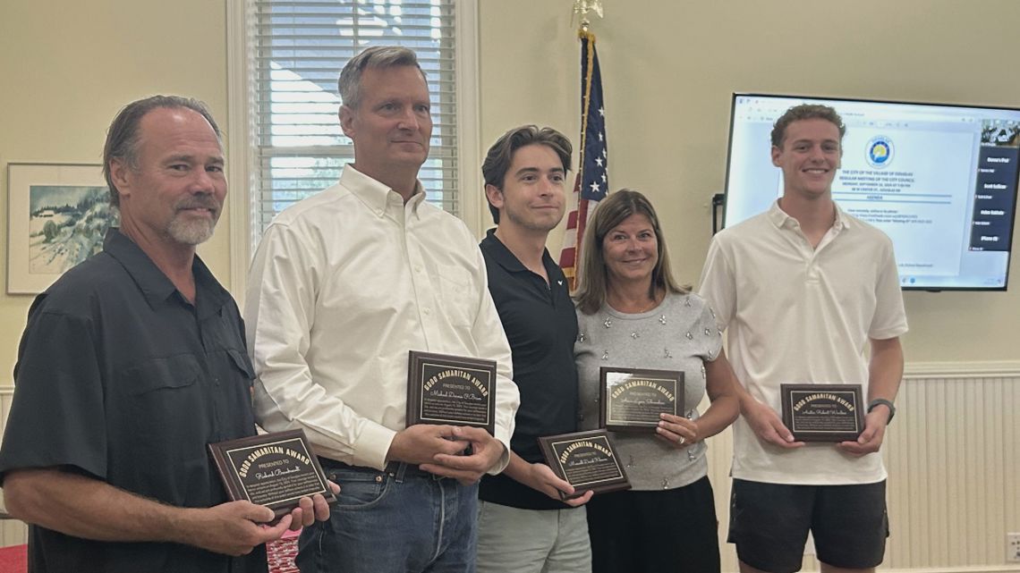 Rescuers receive good samaritan awards in Douglas | wzzm13.com
