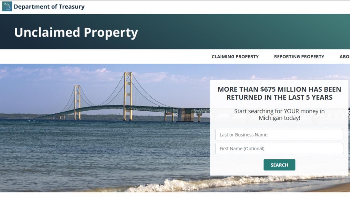 Discover unclaimed funds on Michigan's revamped search site | wzzm13.com
