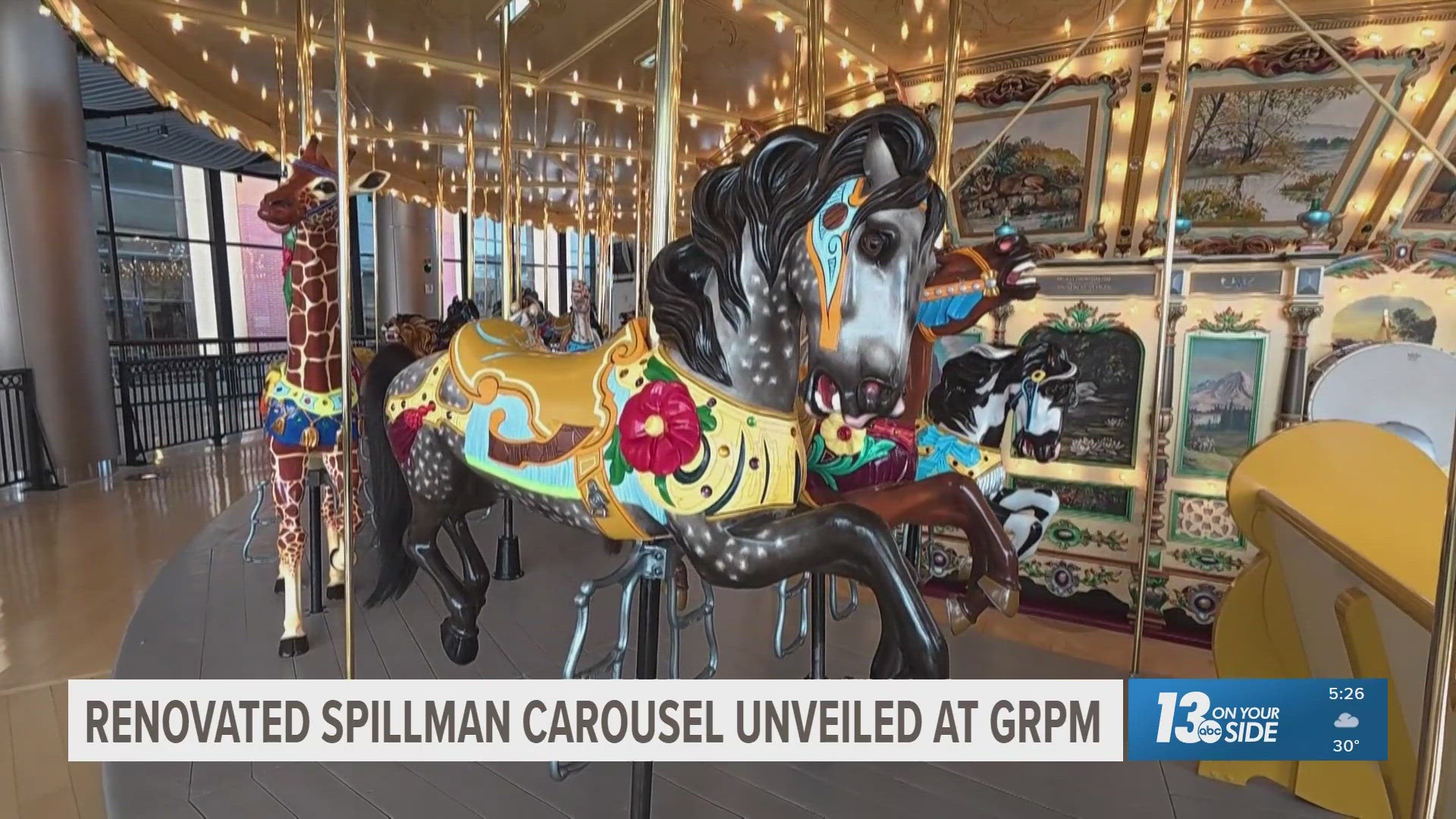 Renovated Spillman Carousel unveiled at Grand Rapids Public Museum ...