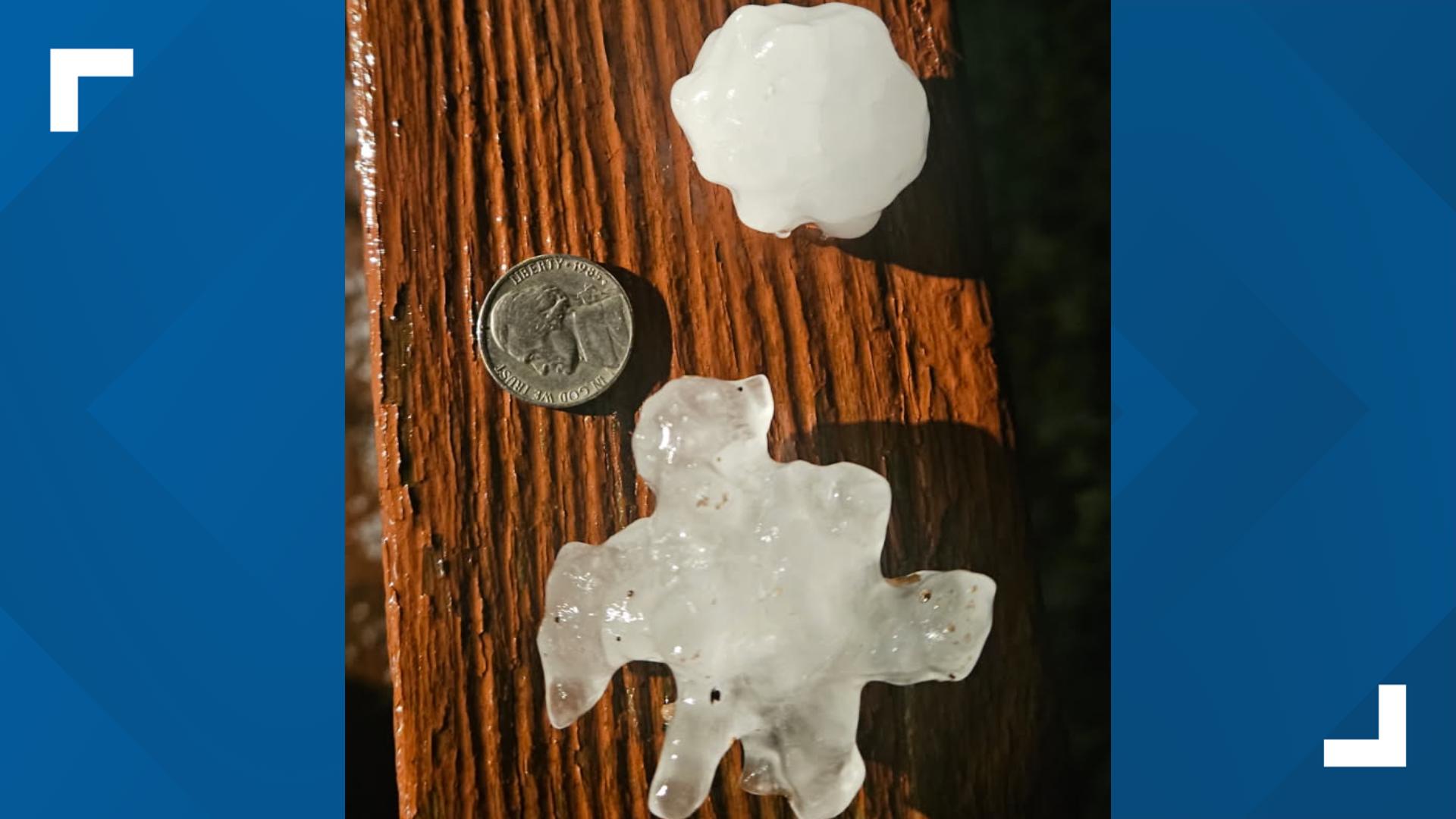Tuesday's storms bring large hail to West Michigan | wzzm13.com