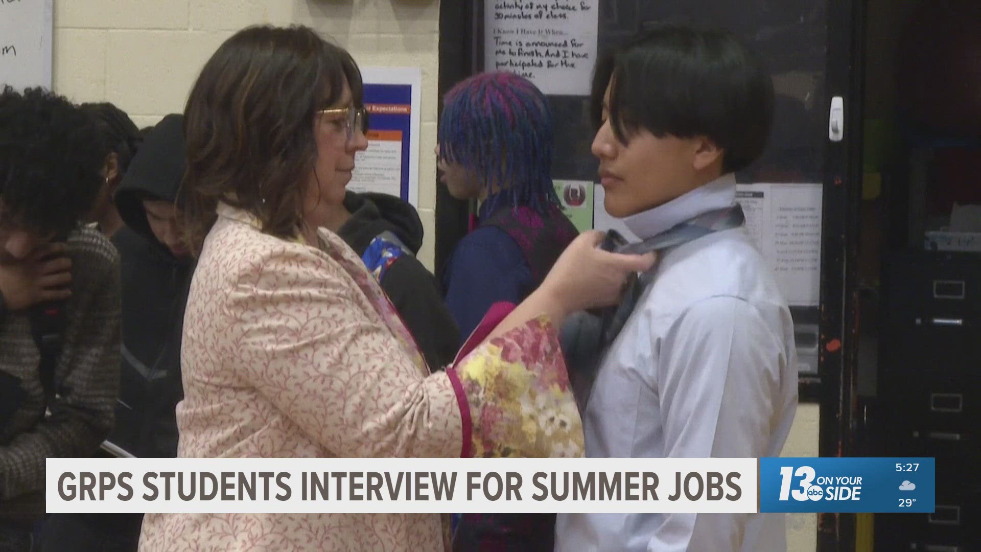 GRPS students interview for summer jobs | wzzm13.com
