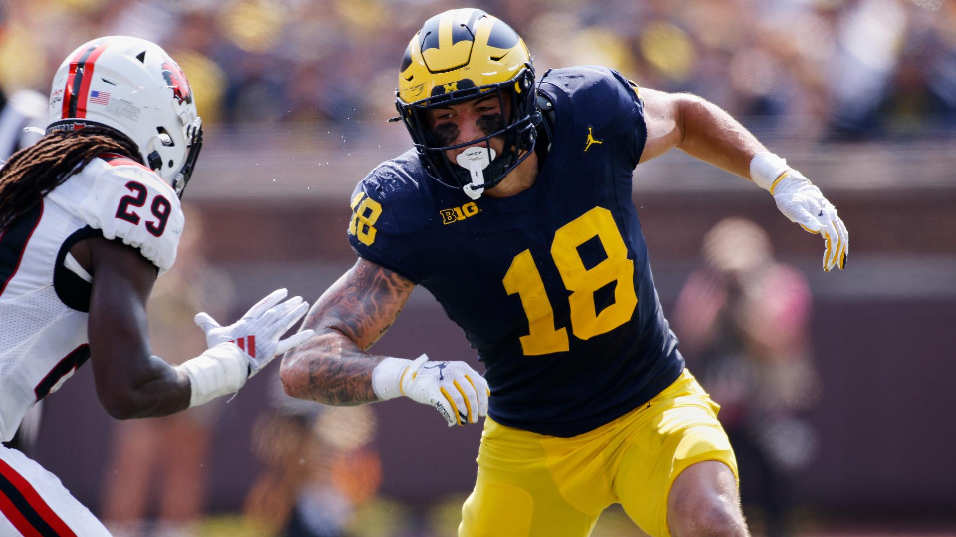 Bears draft Michigan tight end Colston Loveland at NFL Draft | wzzm13.com