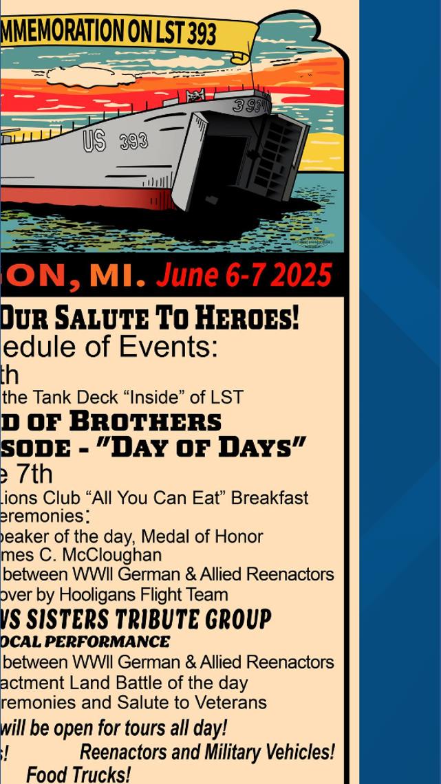 Muskegon hosts D-Day events on LST 393 warship | wzzm13.com