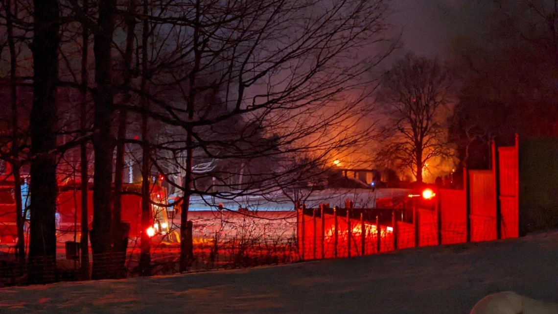 Crews battle house fire overnight in Wyoming | wzzm13.com