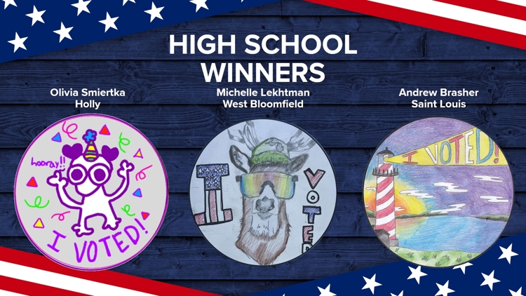 Here's Michigan's 'I Voted' sticker contest winners | wzzm13.com