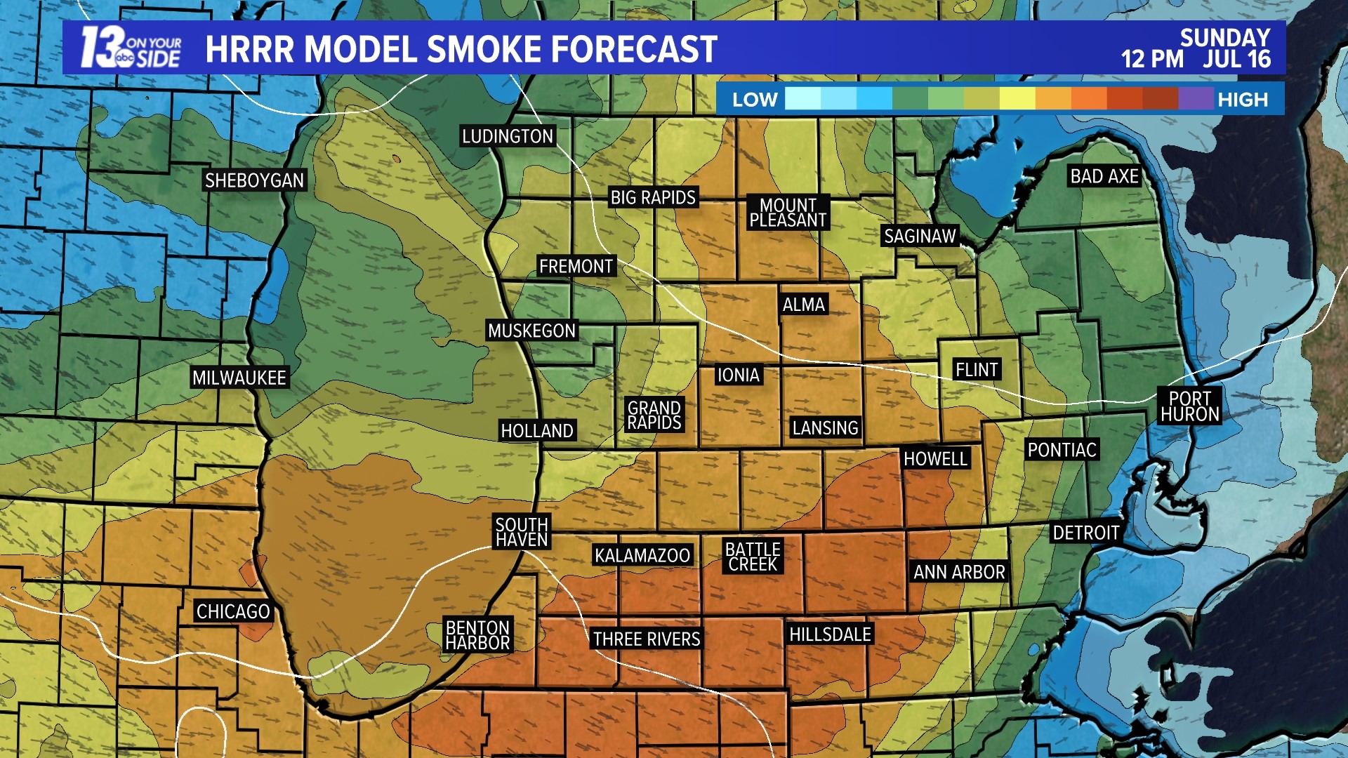 Smoke Returning To Michigan Sunday! | wzzm13.com