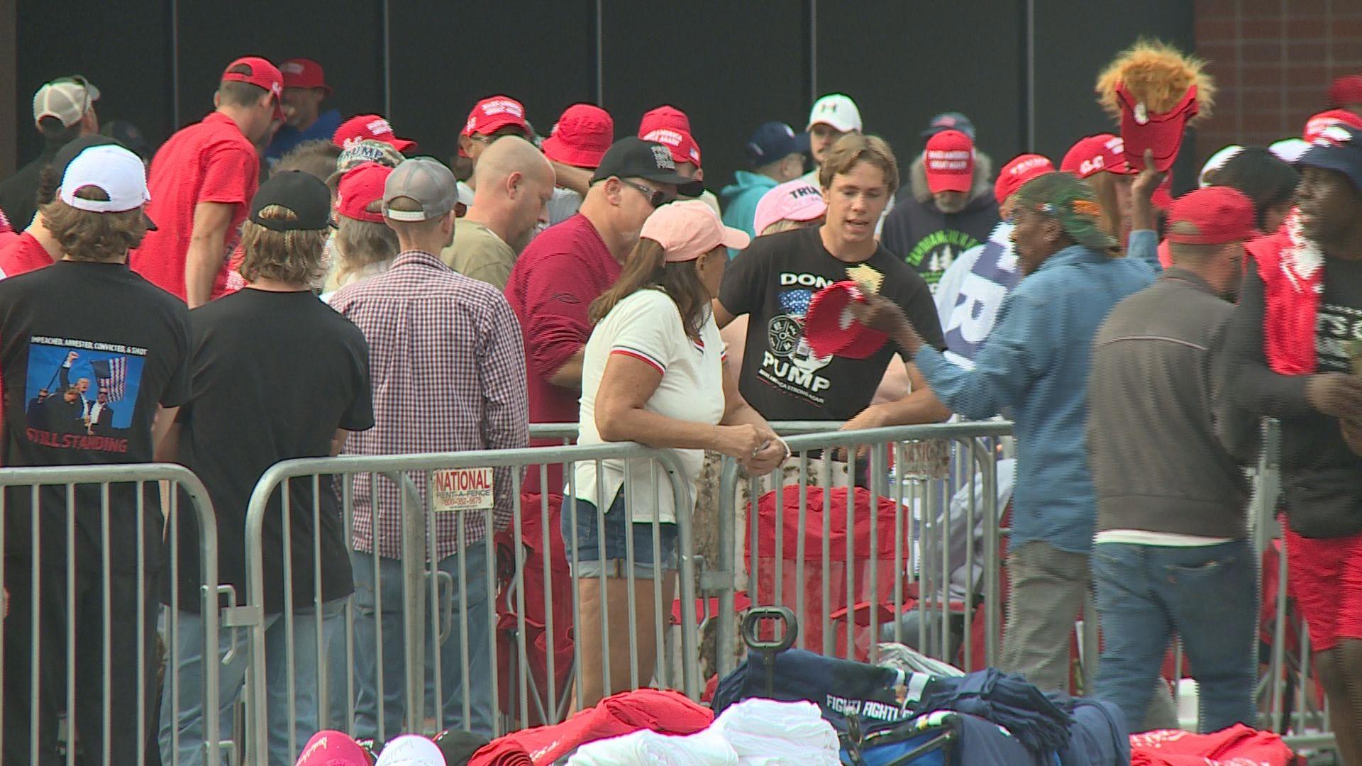 Trump's first rally since assassination attempt draws large crowd ...