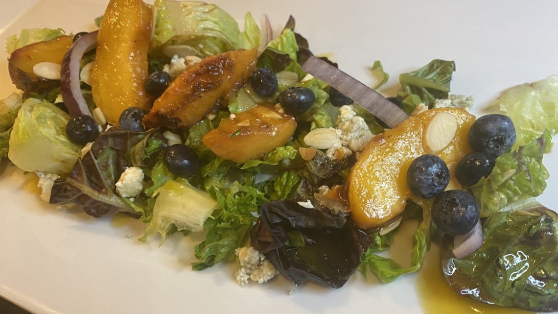 Cher Char’s Grilled Peach Salad | wzzm13.com